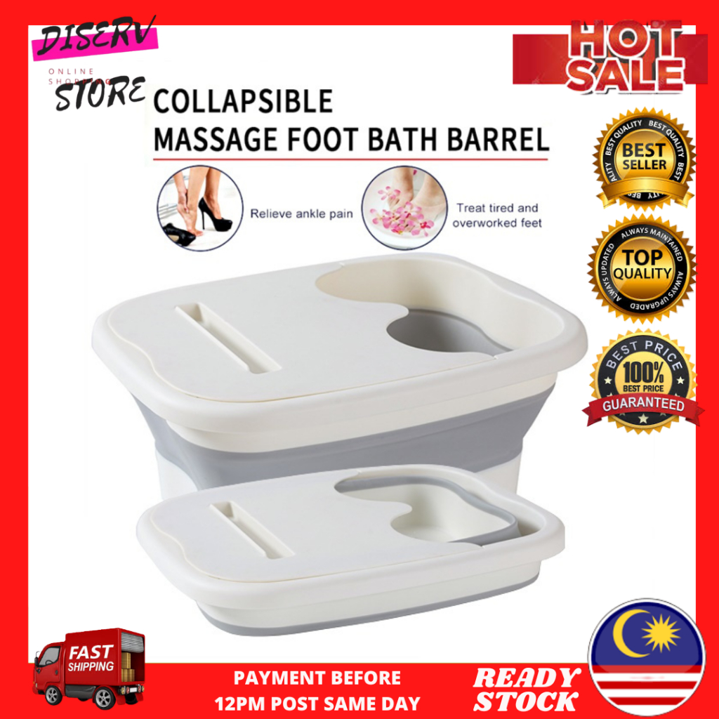 Collapsible Foot Bath Bucket Foot Massage Foot Bath SPA Massage Baldi ...