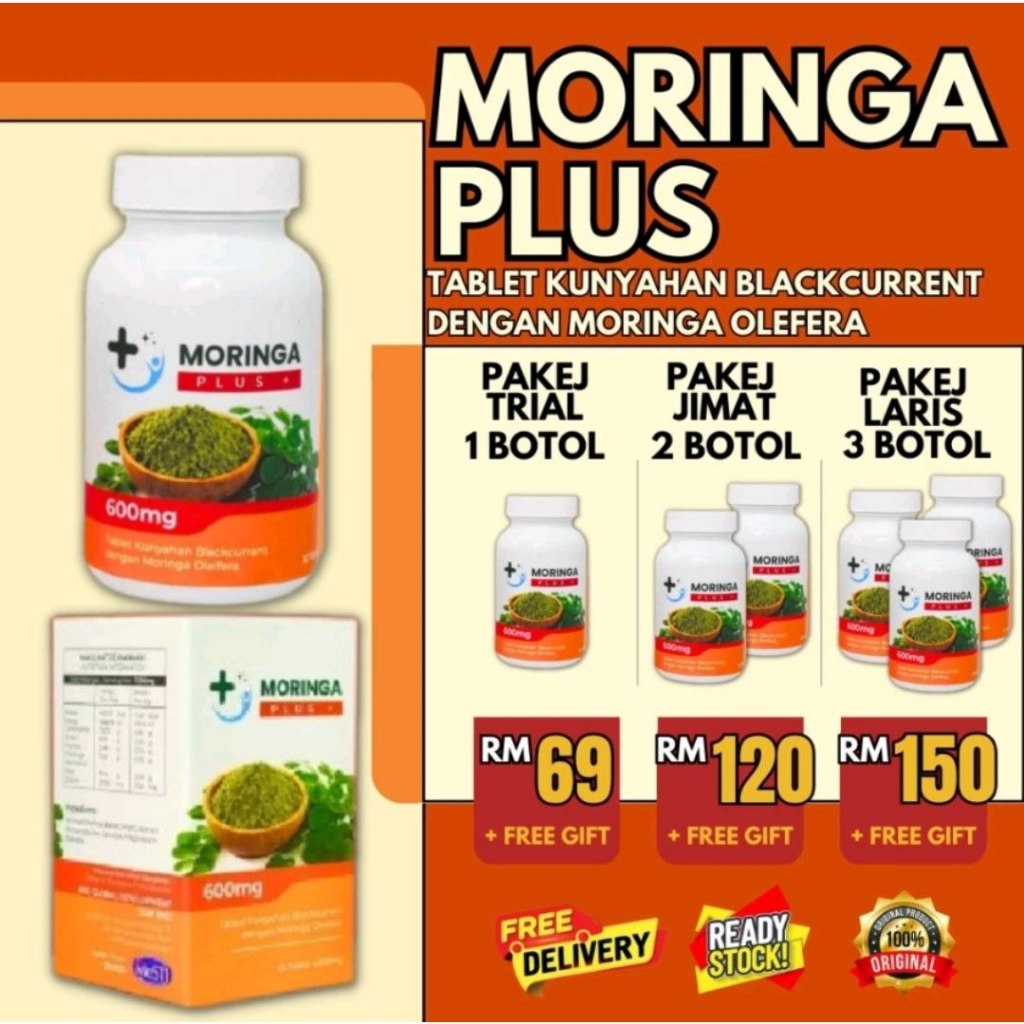 MORINGA PLUS + CAPSULE (ORIGINAL HQ-Ready stock + free gift) -PENAWAR ...