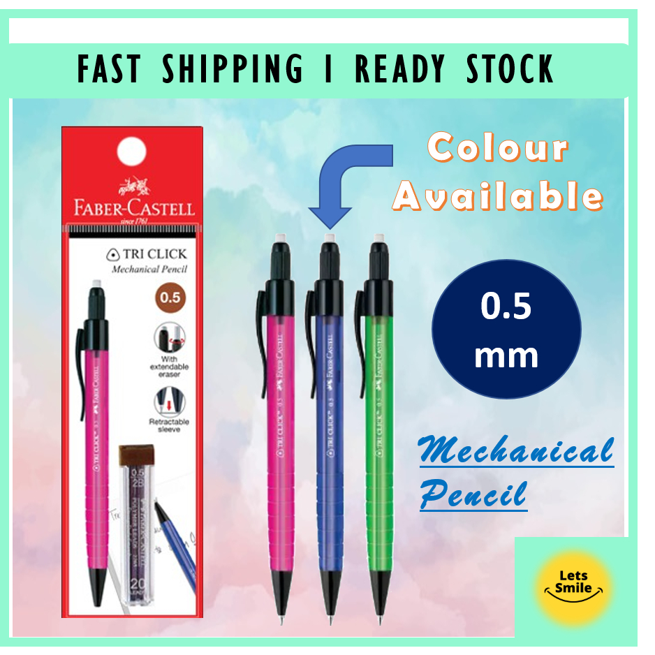 Faber-Castell Tri Click Mechanical Pencil 0.5mm | Shopee Malaysia
