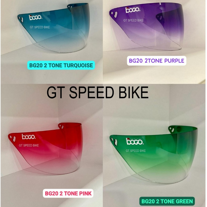 BOGO VISOR 2 TONE FOR HELMET SGV CRUISER/ SGV RIDER 2/ XDOT G118/ LTD ...