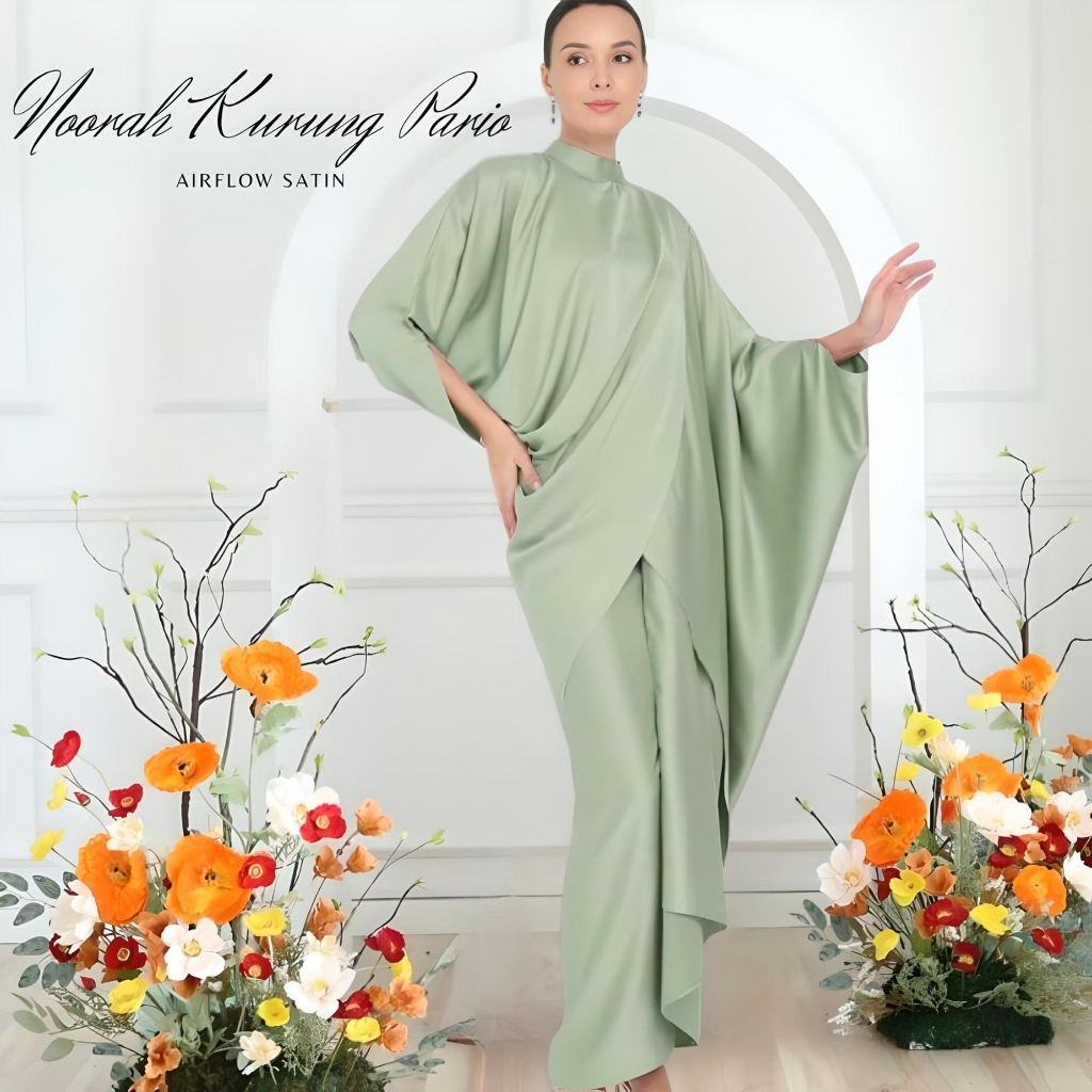 NOORA KAFTAN KURUNG INSTANT PAIRO (2 PIECES) LONG IRONLESS MATERIAL ...