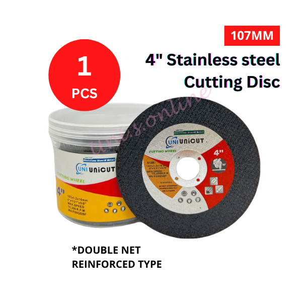 Black 4" Stainless Steel Cutting Disc Ready Stock 4 Inch 107mm Double ...