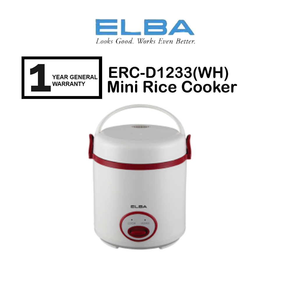Elba 1.2L Mini Rice Cooker ERC-D1233(WH) | Shopee Malaysia