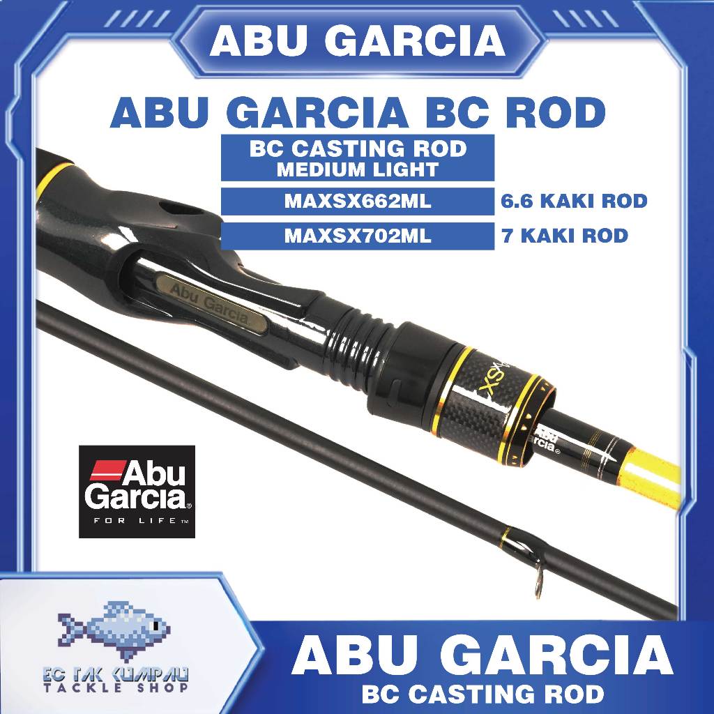 Abu Garcia Maxsx SX Baitcasting BC Rod Medium Light 2 Piece Rod-6'6 ...