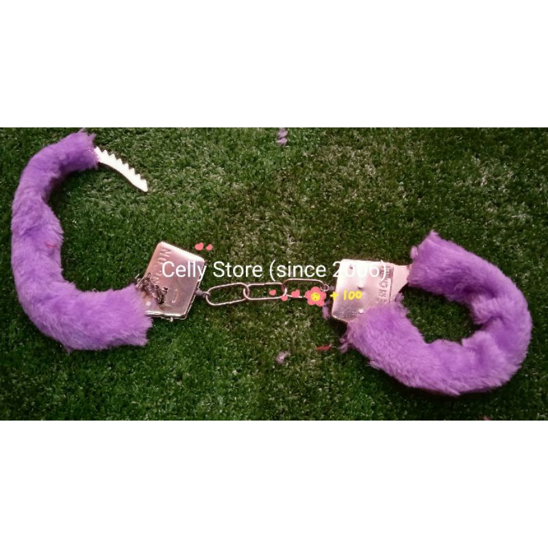 JASMINE Hand Cuff Gari Cosplay Soft Steel Fuzzy Furry Cuffs Working ...