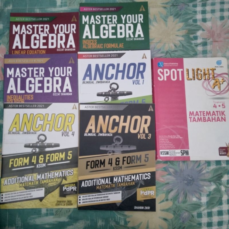 Master your algebra / Anchor Vol 1, 3, 4. Spotlight addmath 2021 ...