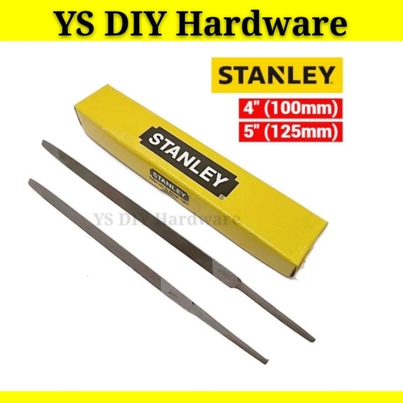 4"/5" STANLEY Slim Taper Saw Files Kikir 3 Segi Mata Gergaji | Shopee ...