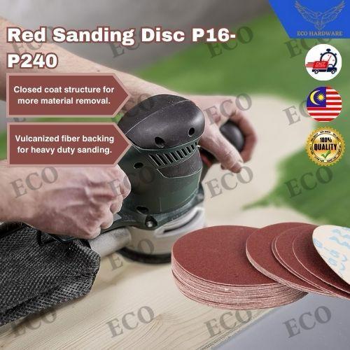 4" Resin Fiber Sanding Grinding Disc Red Grit P16-P240 Sand Polishing ...