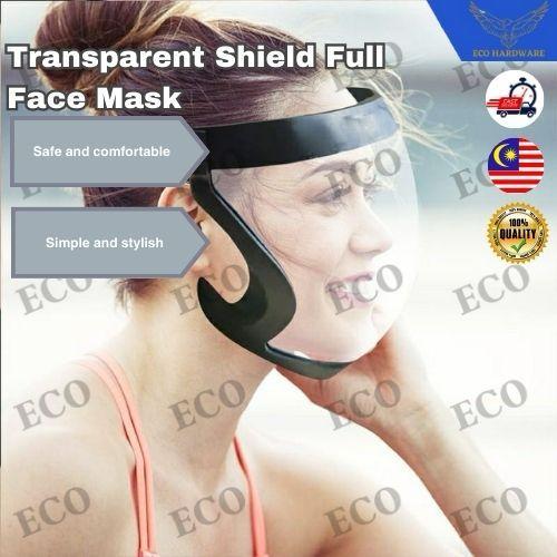 Protective Hybrid Face Shield Anti Fog Dust Transparent Full Face Mask ...