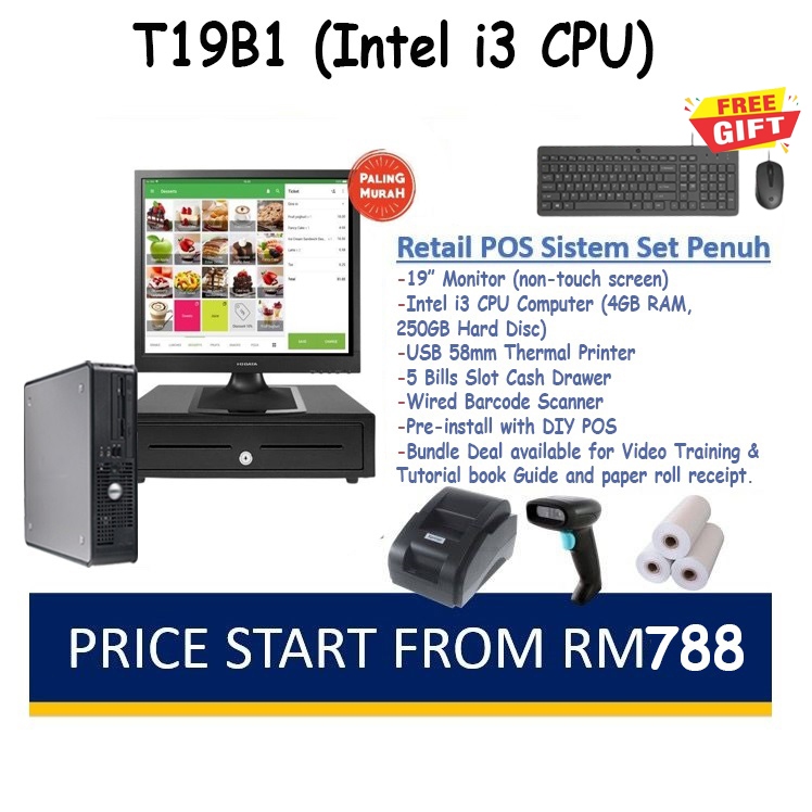 Retail POS System Mesin Cashier POS System Mesin Kaunter Cashier ...