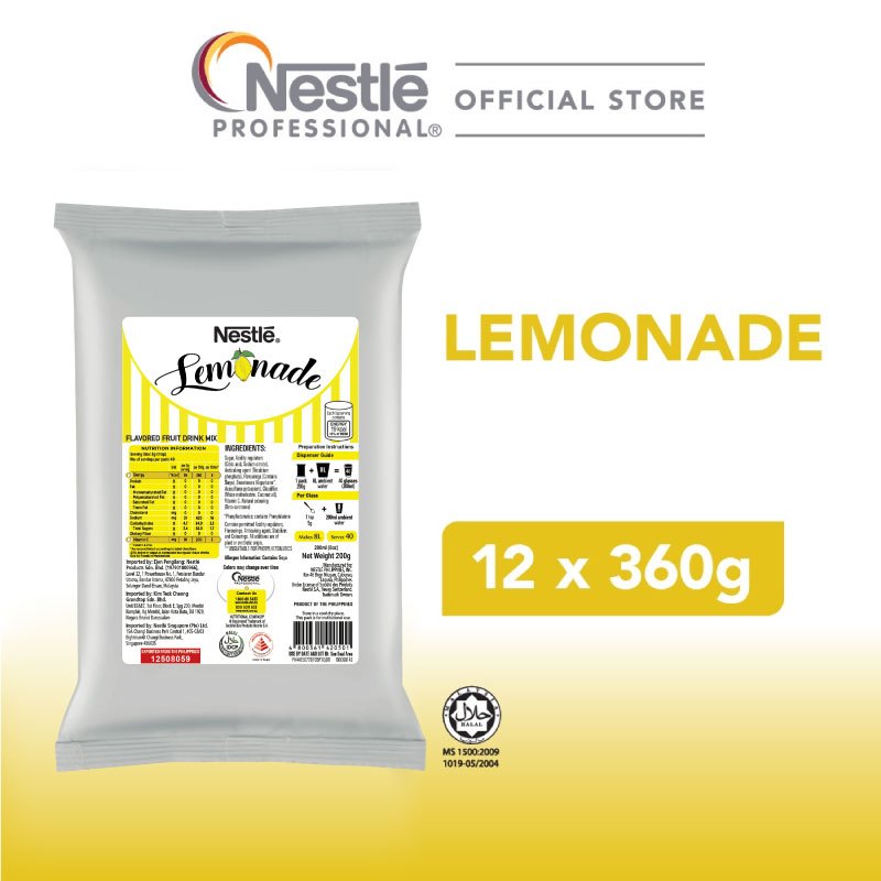 NESTLE Lemonade Jus Lemon - 360g x 12 (1 carton) | Shopee Malaysia