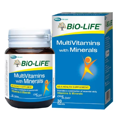 BIO-LIFE MULTIVITAMINS WITH MINERALS TABLETS 30'S | Shopee Malaysia