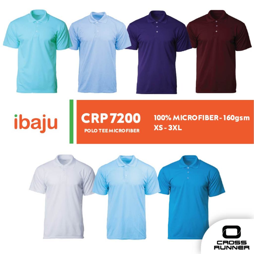 CROSSRUNNER Unisex Performance Plain Jersey Polo - Tiffany Blue ...