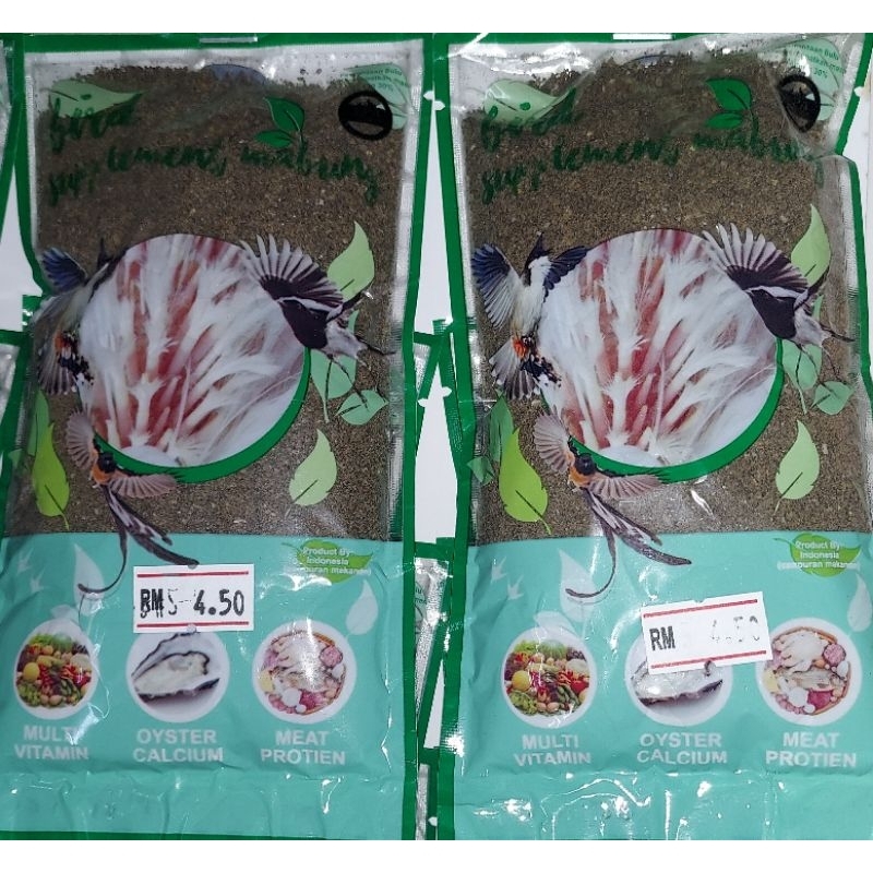 Bird supplement mabung 100g(khas untuk burung salin bulu terutama untuk ...