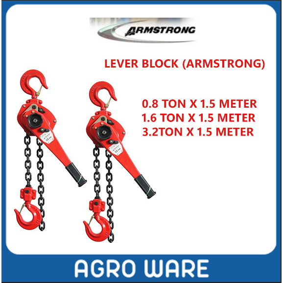 Lever Block Chain Lift Construct Block Hoist Heavy Duty Chain Alloy ...