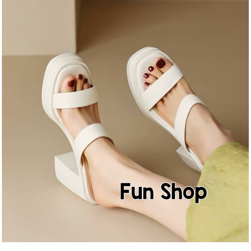 Premium Wedges Heels Women's Sandal Thick-Sole Wedges Platform Kasut ...