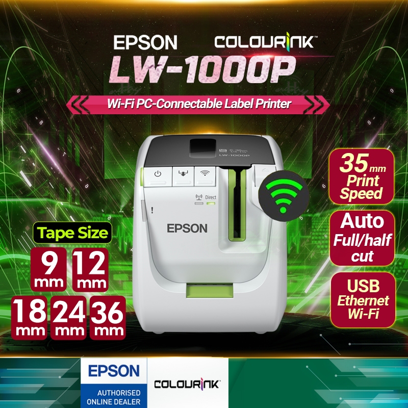 Epson LW-1000P Labelwork Portable Label WiFi PC Print Barcode QR ...