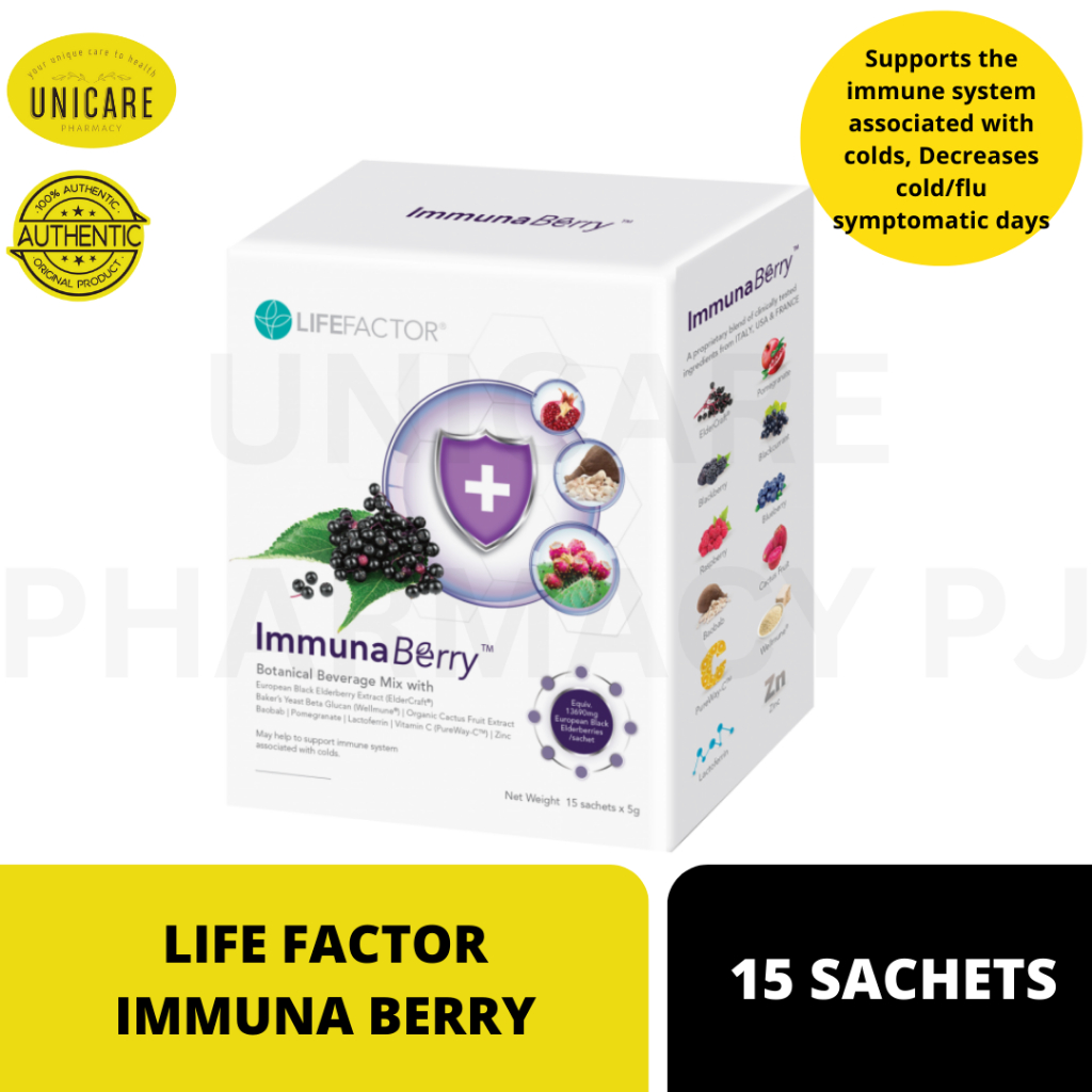 LIFE FACTOR IMMUNA BERRY 15 SACHETS | Shopee Malaysia