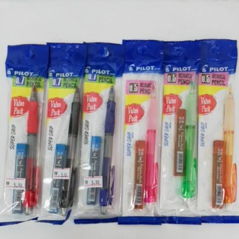 Pilot PENSEL MEKANIKAL / PENSEL TEKAN - TEKAN Super Grip Mechanical ...