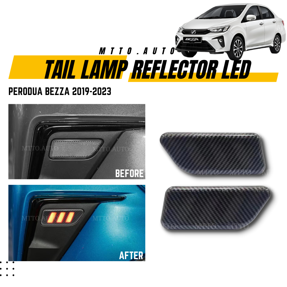 MTTO Perodua Bezza 2019-2023 Exterioir Rear Bumper Tail Lamp Reflector ...