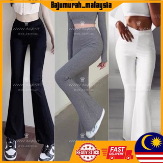 New Design🔥Women High Waist Bootcut Pants Flare Wide Leg Trousers Bell ...