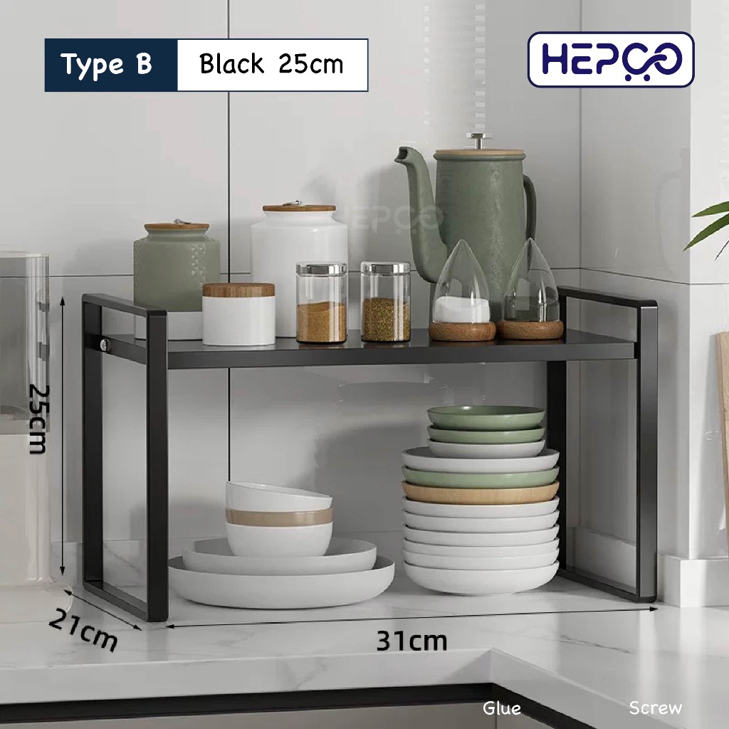 Kitchen Rack Stackable Plate Rack Kitchen Cabinet Shelf Spice Rack ...