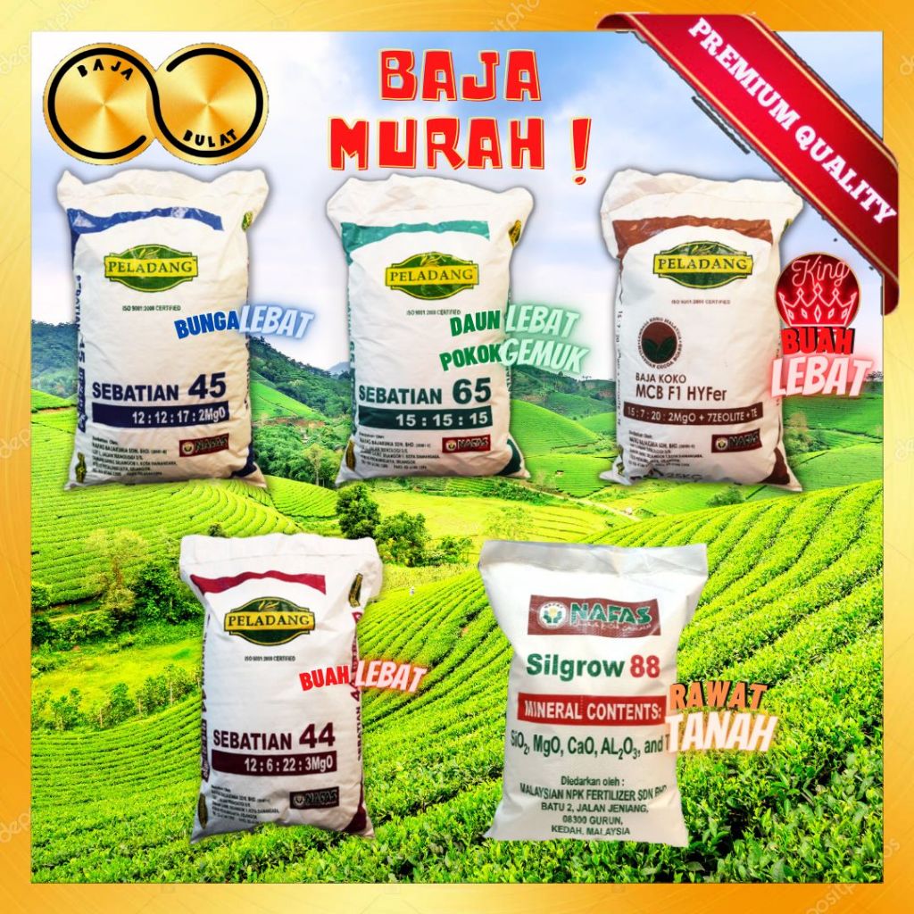 Baja Peladang Murah & Berkualiti | Baja Super Subur | Baja Pokok | Baja ...