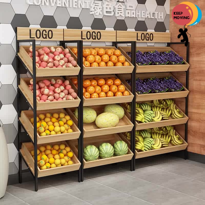 Fruits Display Rack Rak Paparan Buah-Buahan Large Storage Capacity ...