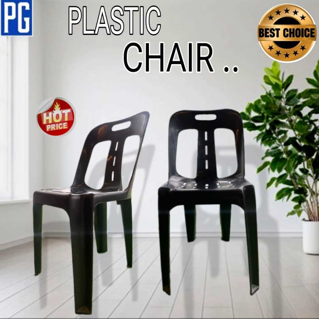 PG HOME :- PLASTIC CHAIR / KERUSI PLASTIK (READY STOCKK!!!) | Shopee ...
