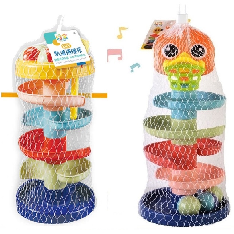 Children Track Turn Sliding Tower Rolling Ball Toy For Baby Kid Early ...