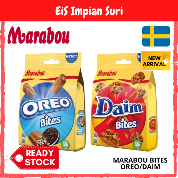 (Ready Stock!!) Marabou Oreo/Daim Bites 140g/145g Coklat Viral | Shopee ...