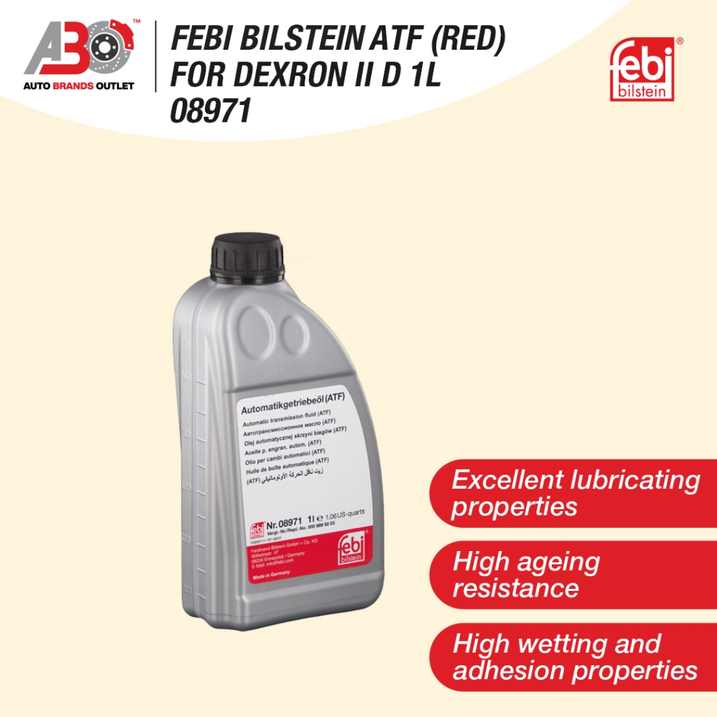 Febi Bilstein Fluids ATF (Red) For Dexron II D / MB 236.1,2,5,6,7 (1L ...