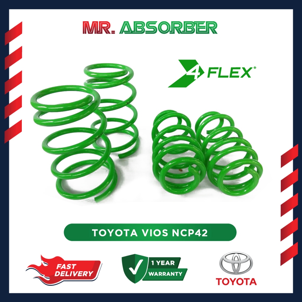 Toyota Vios NCP42 4Flex Sport Spring | Shopee Malaysia