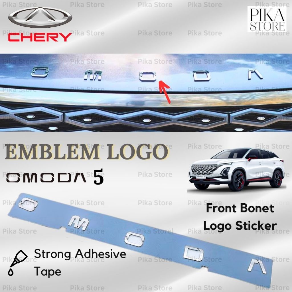 Chery Omoda Emblem Logo Sticker Chery Emblem Car Bonet Wording Rear ...