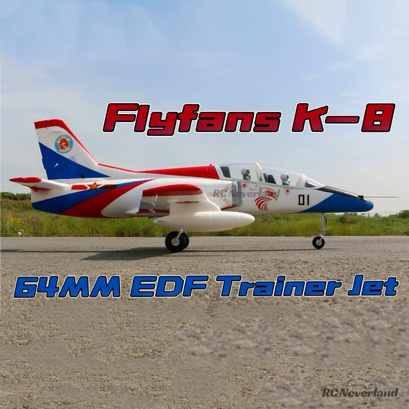 Flyfans K-8 64MM EDF trainer jet PNP 4S 6S kapal model aircraft rc ...