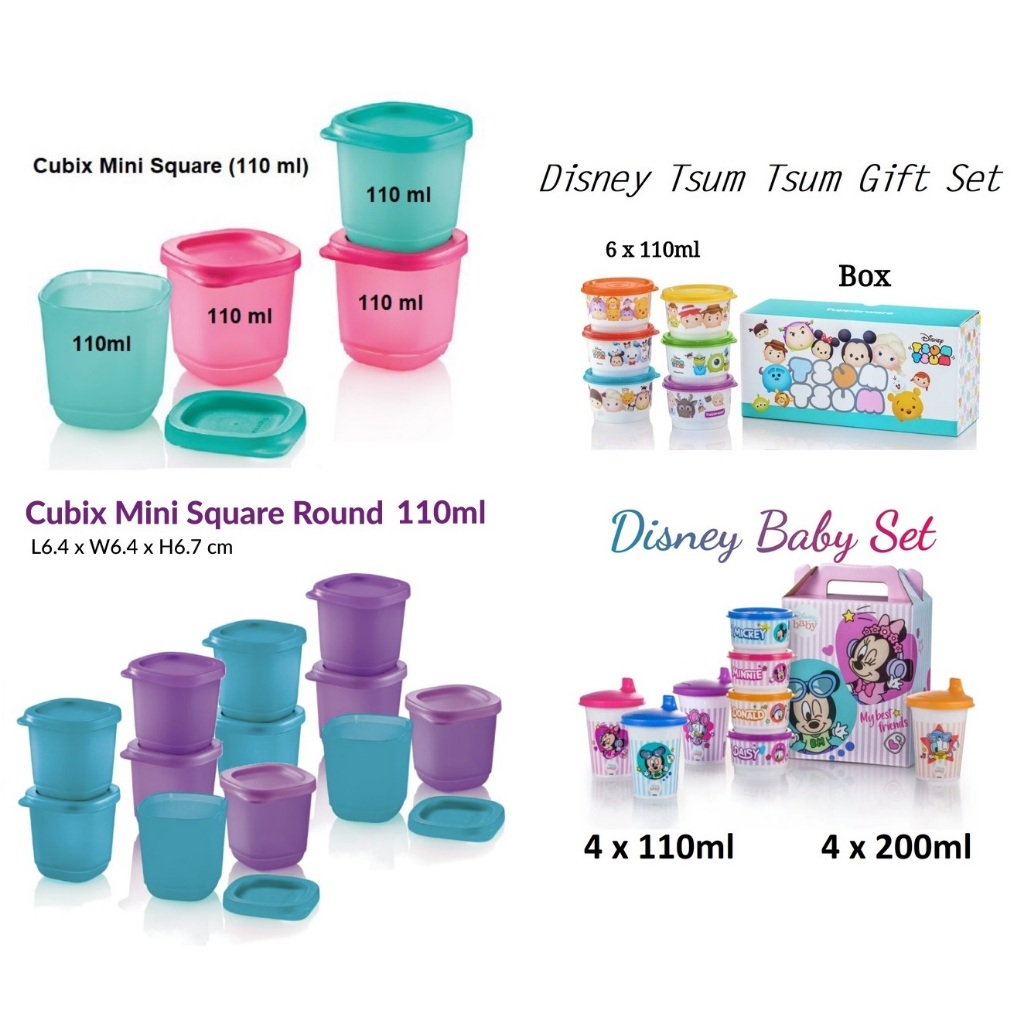 Tupperware Disney Tsum Tsum Gift Set Snack Cup 110ml OR Disney Baby Set ...