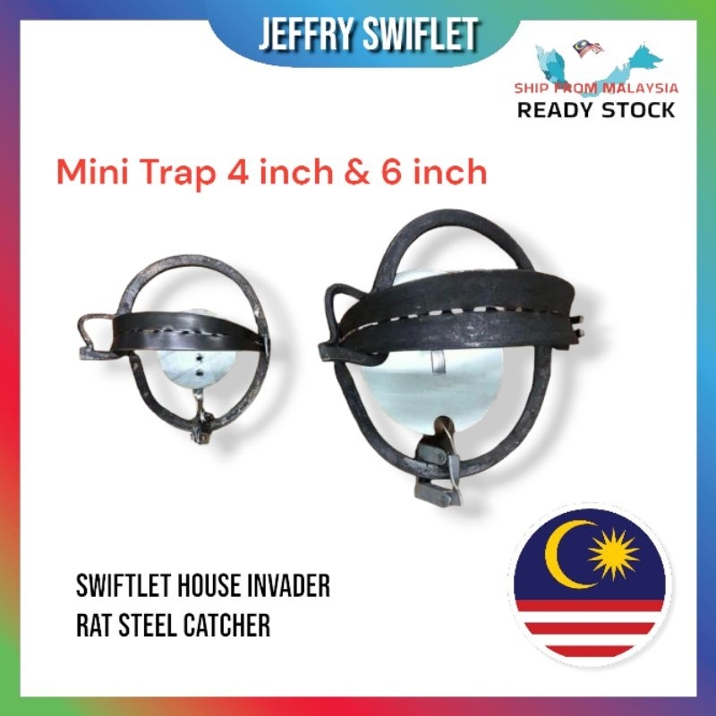 Mini Trap Predator Rat Size 4' inch & 6' inches For Swiftlet Farming ...