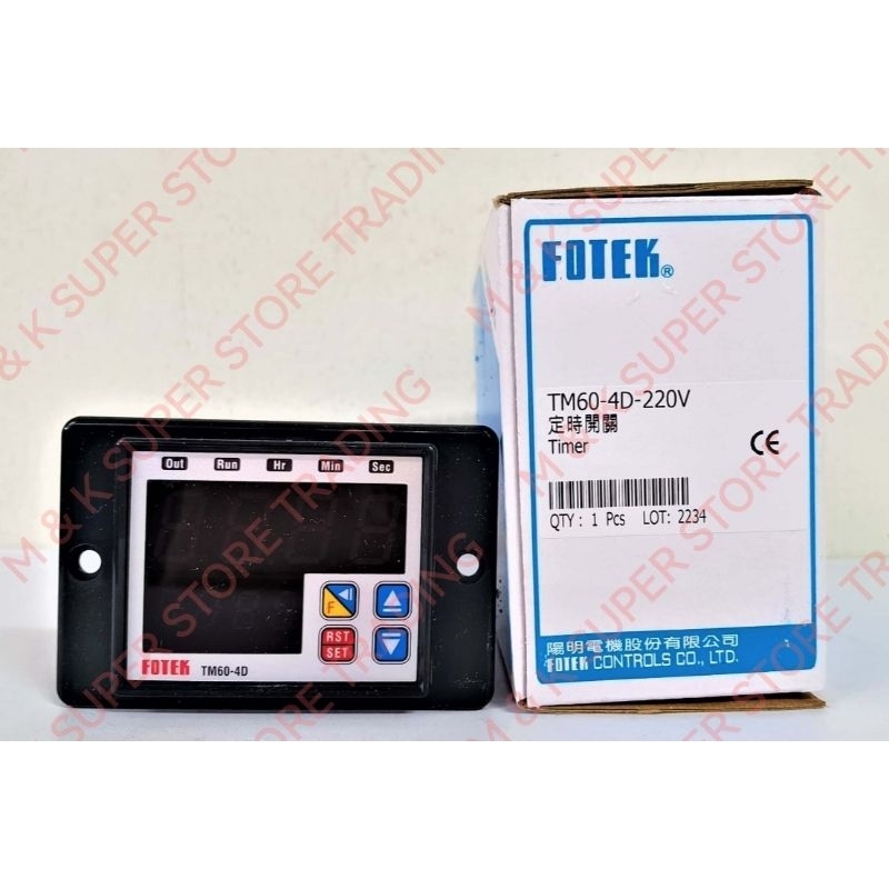 FOTEK TM60-4D 220V / 240V POWER ON DELAY DIGITAL TIMER Price per pc ...