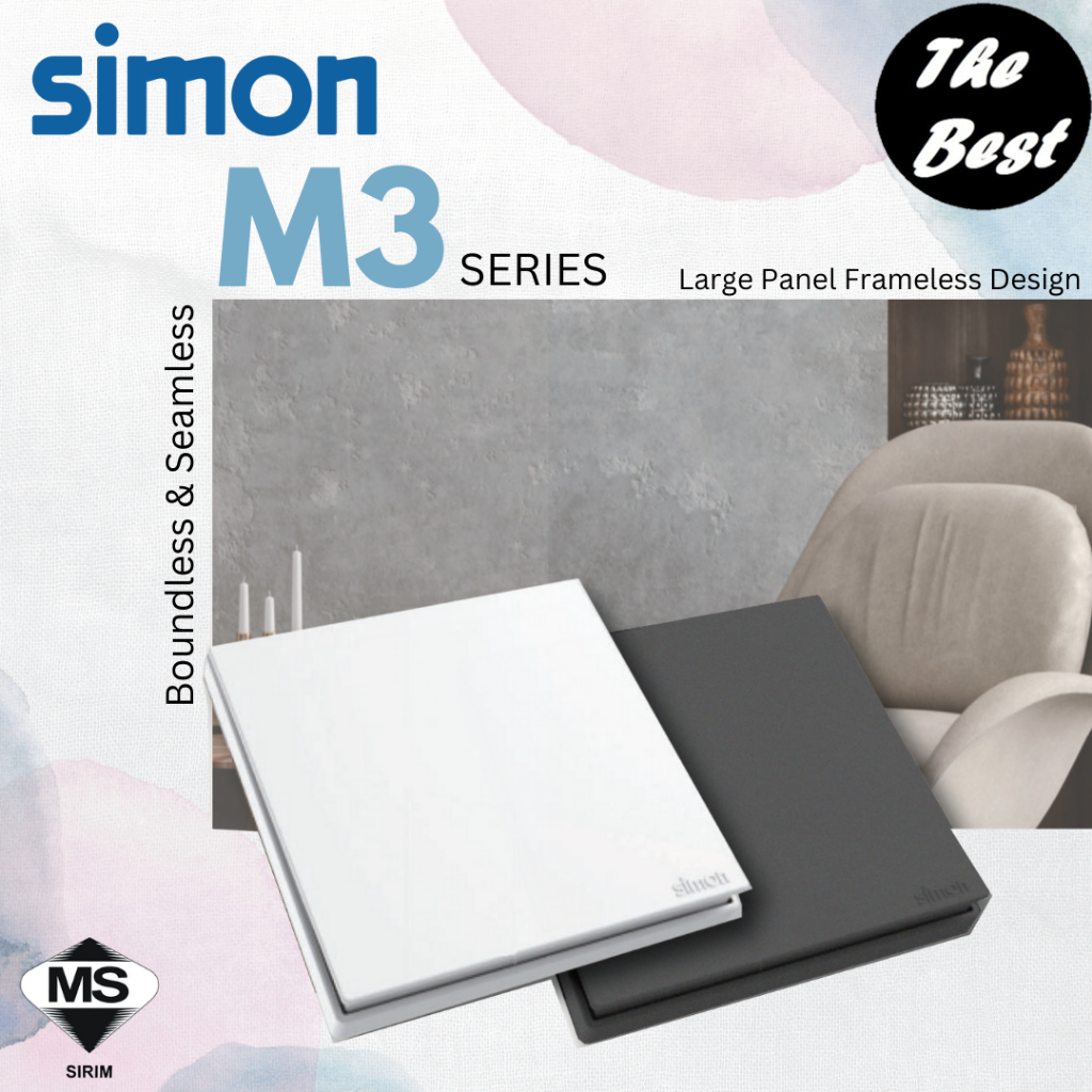 SIMON M3 SERIES (MATT WHITE) SWITCHES SOCKETS OUTLET 1G1W 2 GANG 13A ...