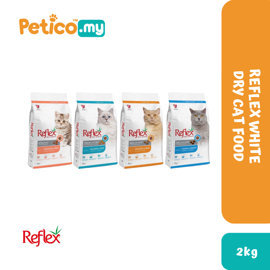 Reflex Cat 2kg (Adult/ Kitten) Dry Cat Food (Chicken/ Salmon/ Anchovy ...