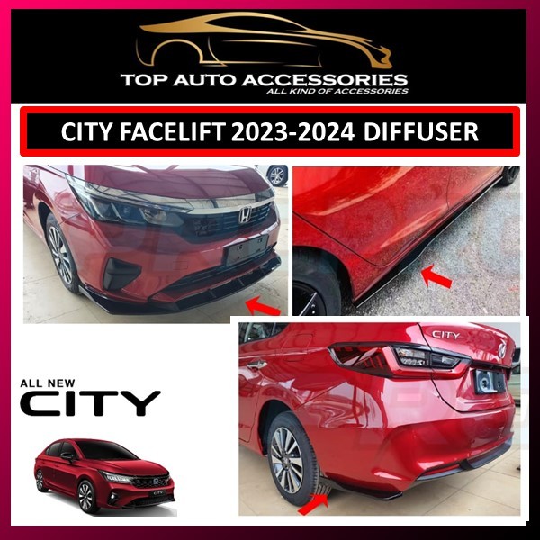 HONDA CITY FACELIFT 2023-2024 RS DIFFUSER, RS BODYKIT RS LIPS DIFFUSER ...