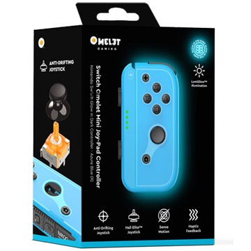 NS: Omelet Gaming Switch Mini Joy-Pad Controller Azure Blue (R) | Shopee Malaysia