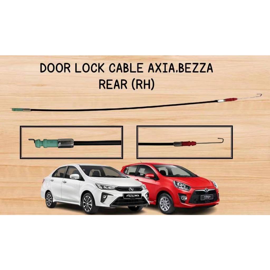 AXIA, BEZZA Door Lock Cable Locking Cable Rear Left Right | Shopee Malaysia