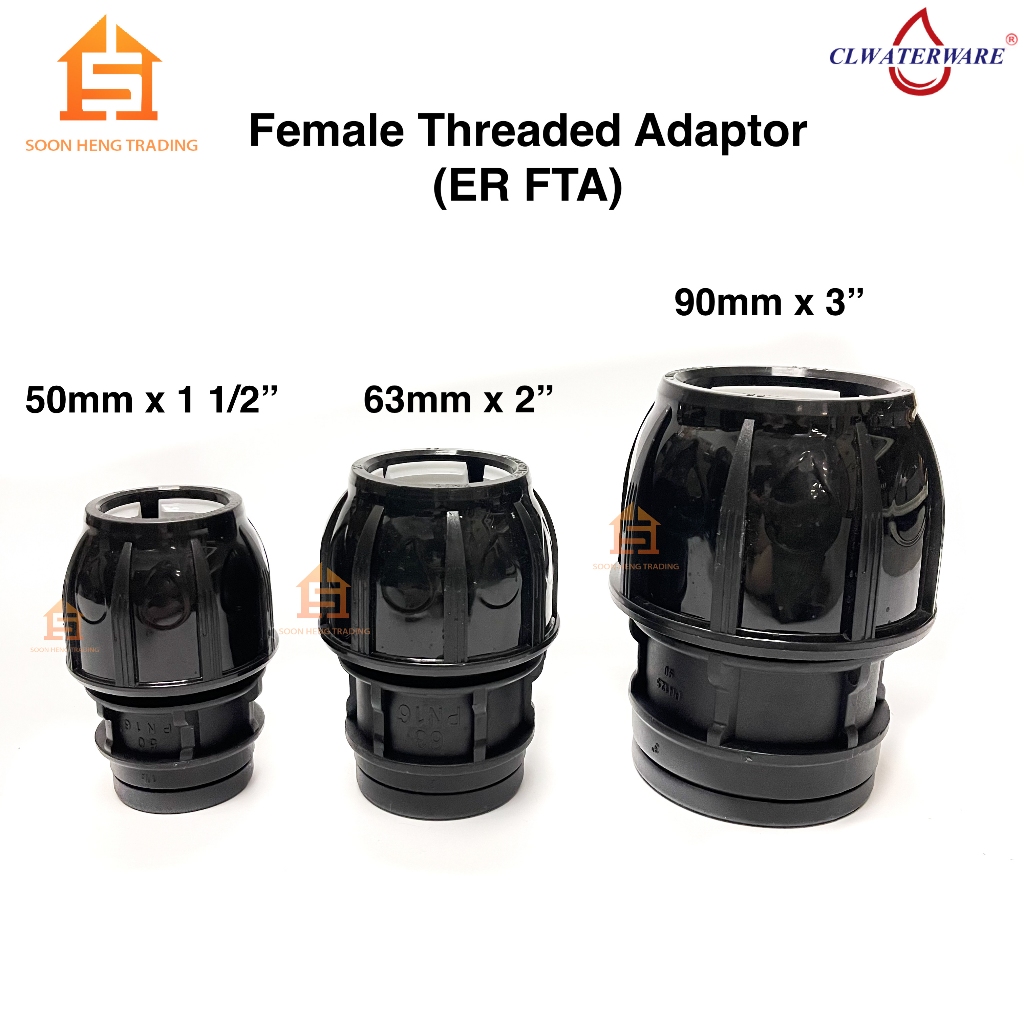 [READY STOCK] [50mm 63mm 90mm ] FTA MTA/ HDPE Poly Fittings / End Cap ...