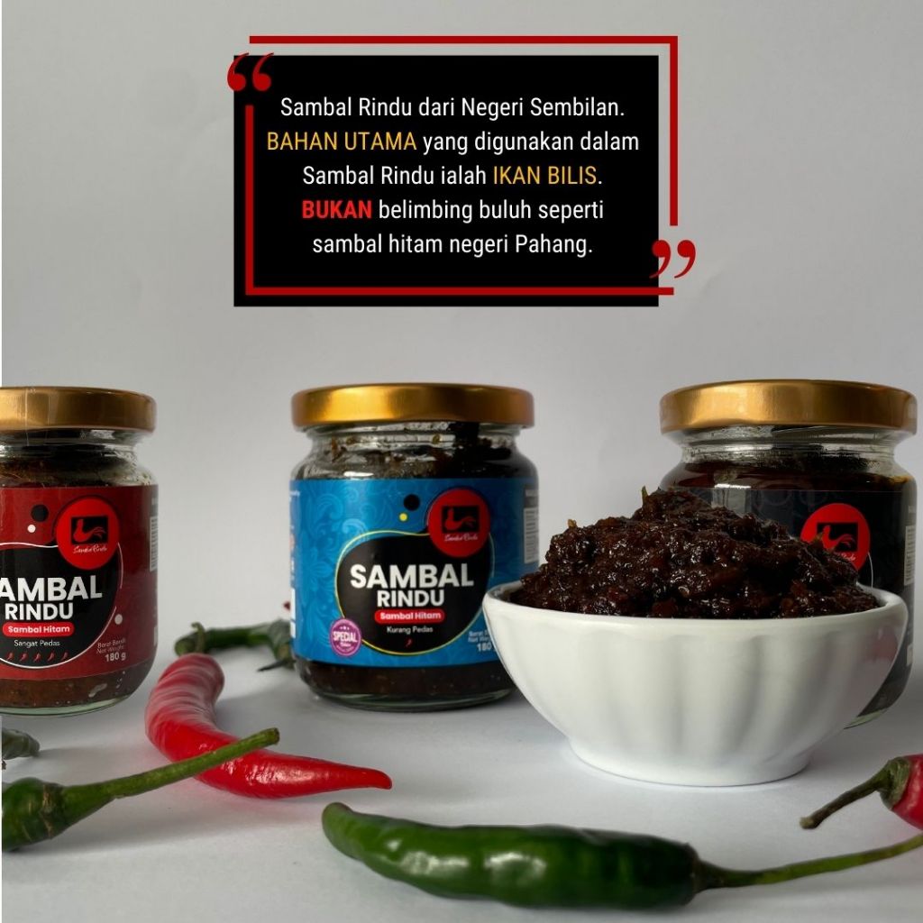 [Sambal Instant Ready-To-Eat] Combo 2 Sambal Rindu Paling Laris - 3 ...