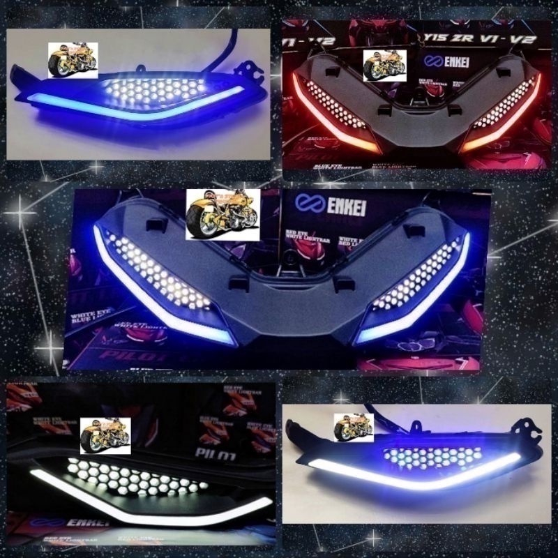 ENKEl MATA GABAN LAMPU DADA DEPAN PILOT LAMP LIGHT LED FRONT SIGNAL ASSY EX5/SRL115-FI/LC135 V1 ...