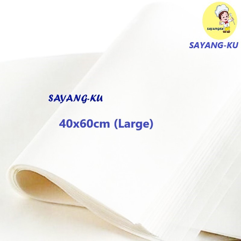 500PCS/PKT Parchment Paper Kertas Minyak Baking Paper Grease Paper ...