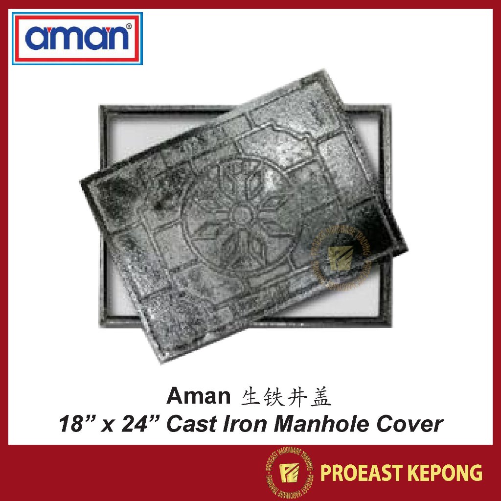Aman 18” x 24” Cast Iron Manhole Cover/Manhole Cover/生铁井盖 | Shopee Malaysia