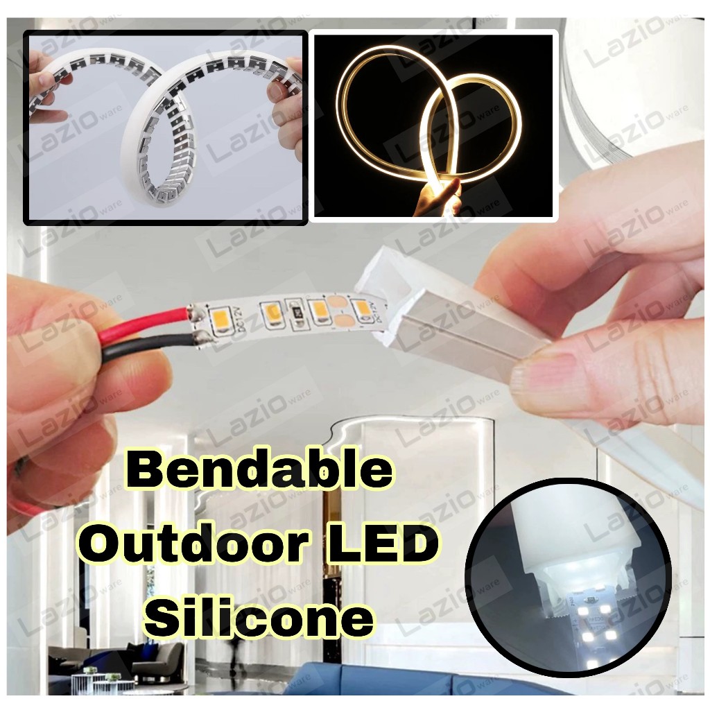 Outdoor flexible bendable LED silicone profile channel tube casing ...