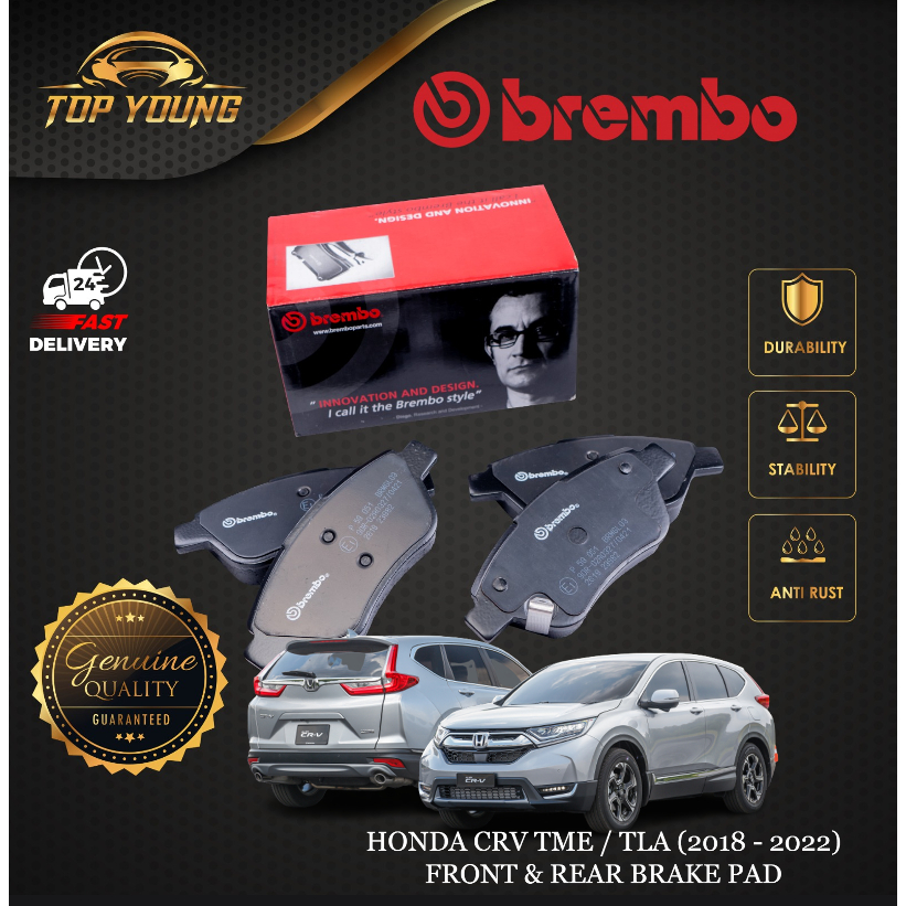 BREMBO HONDA CRV CR-V TME / TLA (2018 - 2022) FRONT OR REAR BRAKE PAD 100% ORIGINAL | Shopee ...